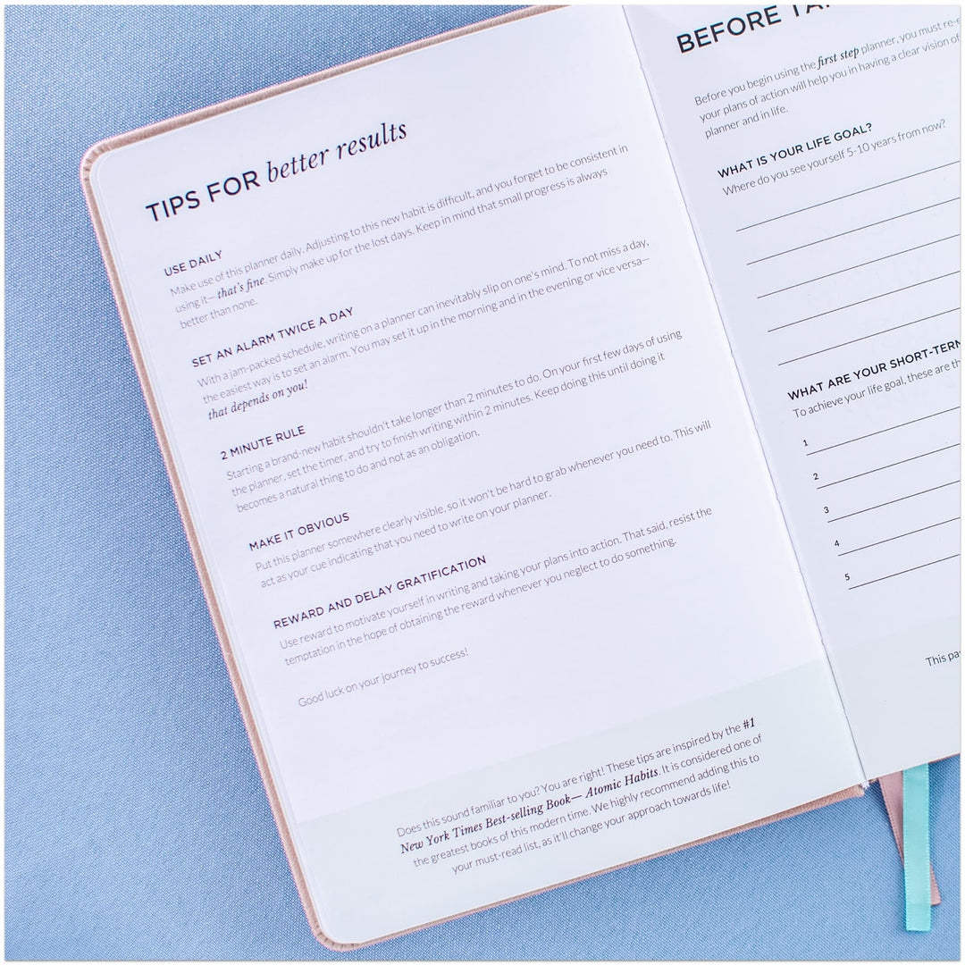 First Step Planner - Beat Procrastination, Set Your Priorities ...